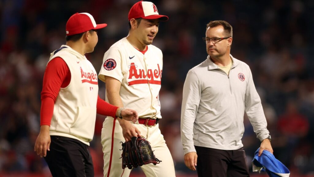 Yusei Kikuchi Exits Game with Forearm Cramp, Angels Win 3-2 ...